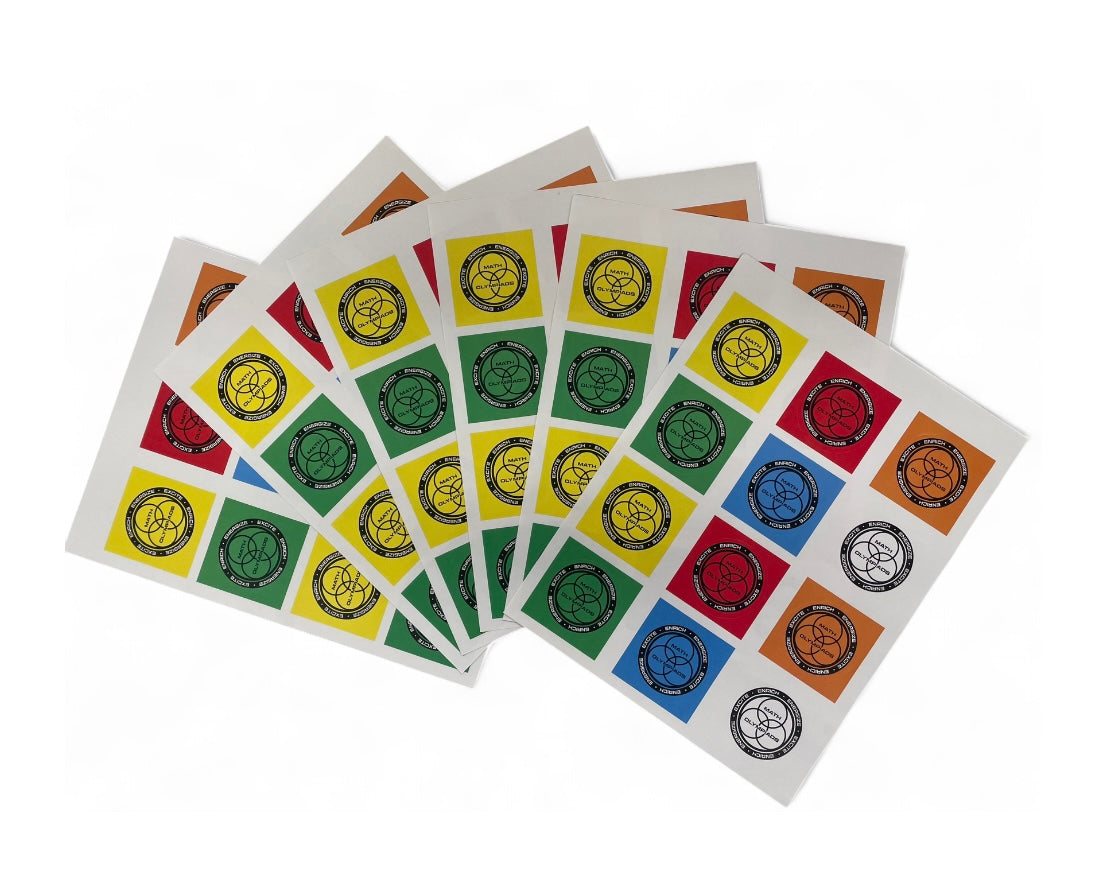 Stickers (6 sheets) – Math Olympiads for Elementary and Middle Schools ...